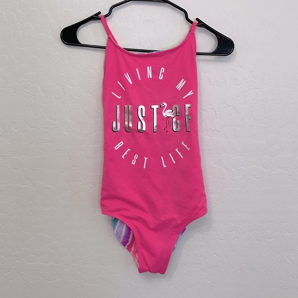 Justice | Swim | Justice Girls Sz 2 Reversible One Piece Swimsuit ...